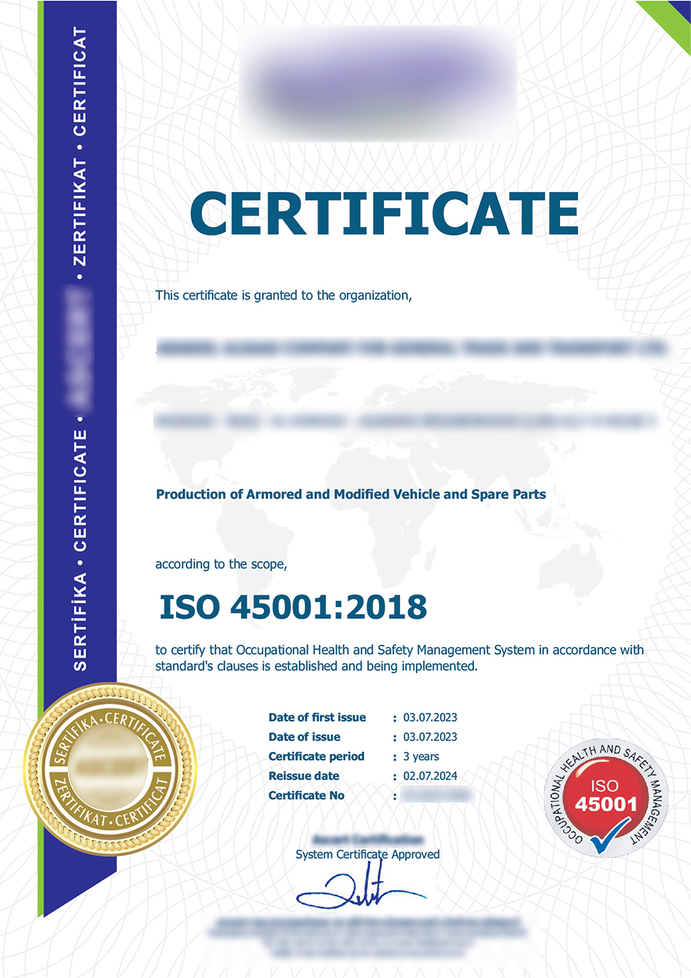 Certificate Samples